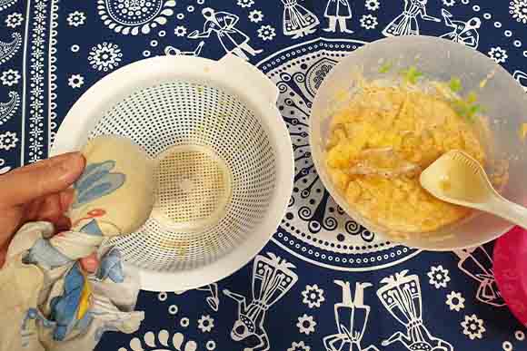 Lithuanian Cepelinai-potato dumplings with pork meat - Lithuanian chef ...